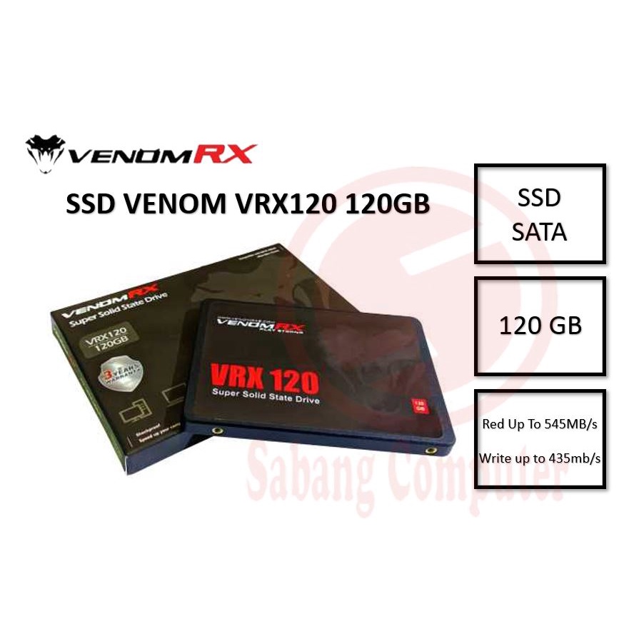 Jual SSD VENOM VRX VR120 120GB 2,5" SATA III | Shopee Indonesia