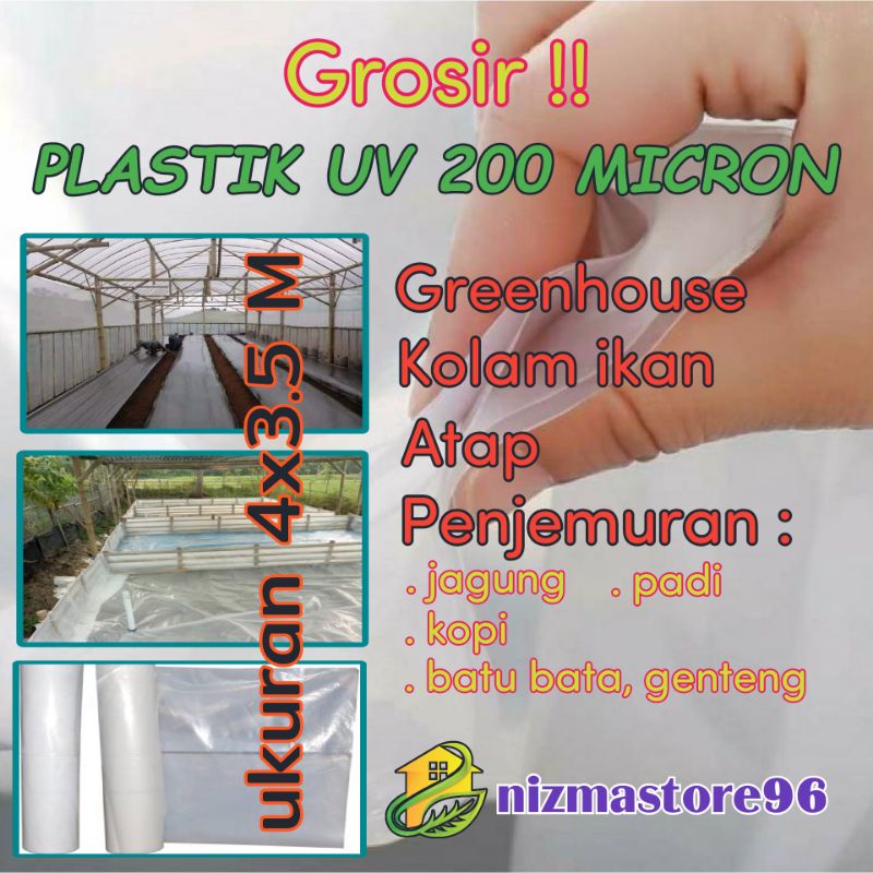 Jual (COD) Plastik Uv greenhouse 170 micron ukuran 4x3 meter | Shopee Indonesia