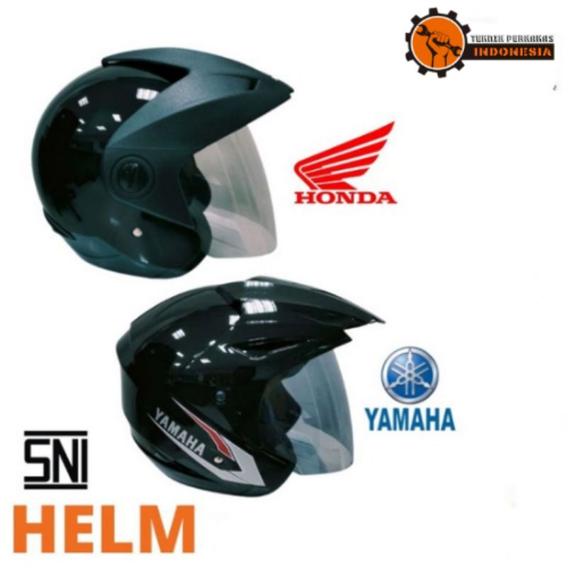 Jual Helm Yamaha Asli Original SNI Half Face | Shopee Indonesia