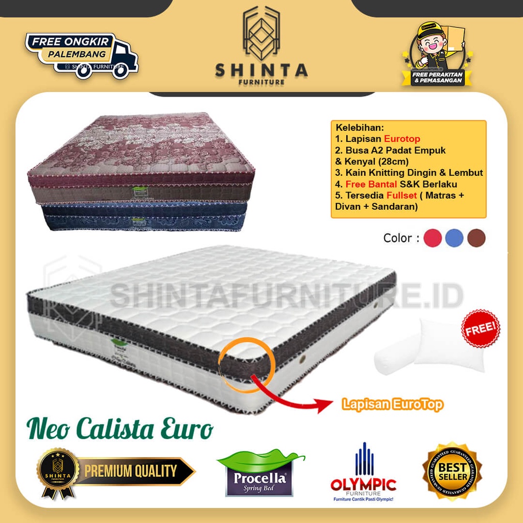 Jual Procella Springbed Neo Calista Euro Kasur Matras Neo Calista ...