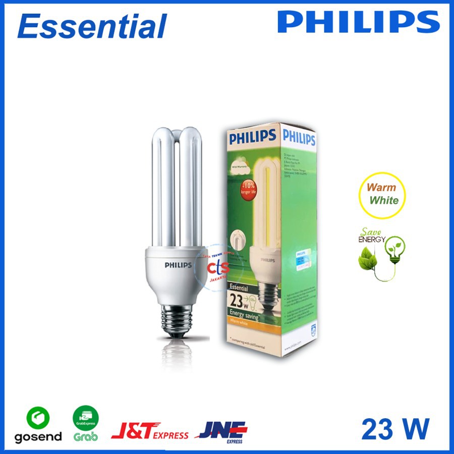 Jual Lampu LHE Essential 23w 23 Watt PHILIPS Cahaya Kuning Warm White ...