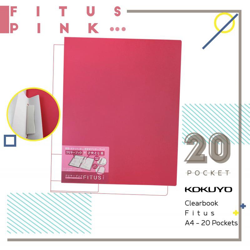Jual Kokuyo Clearbook Fitus - A4 20 Pockets | Shopee Indonesia