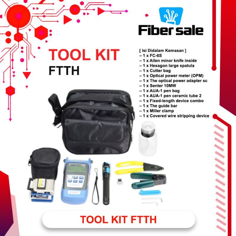 Jual toolkit FTTH set alat kerja fiber optik | Shopee Indonesia