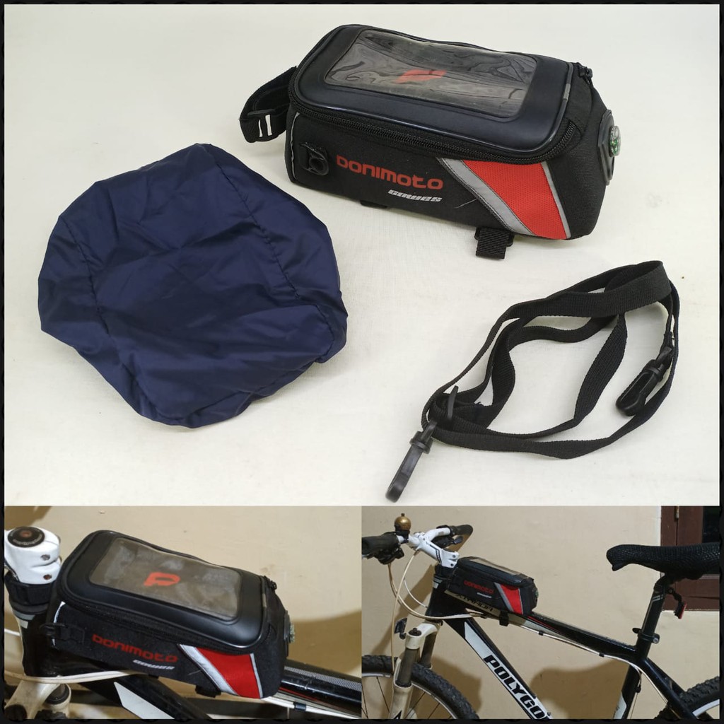 Jual Donimoto Gowes Tas Sepeda Framebag | Shopee Indonesia