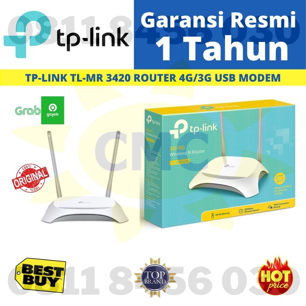 Jual TP LINK TL MR 3420 Router 4G 3G USB Modem NEW FIRMWARE TPLINK ...