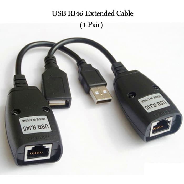 Jual USB CAT5/CAT5E/6 RJ45 Ethernet Extender LAN Extension cabel ...