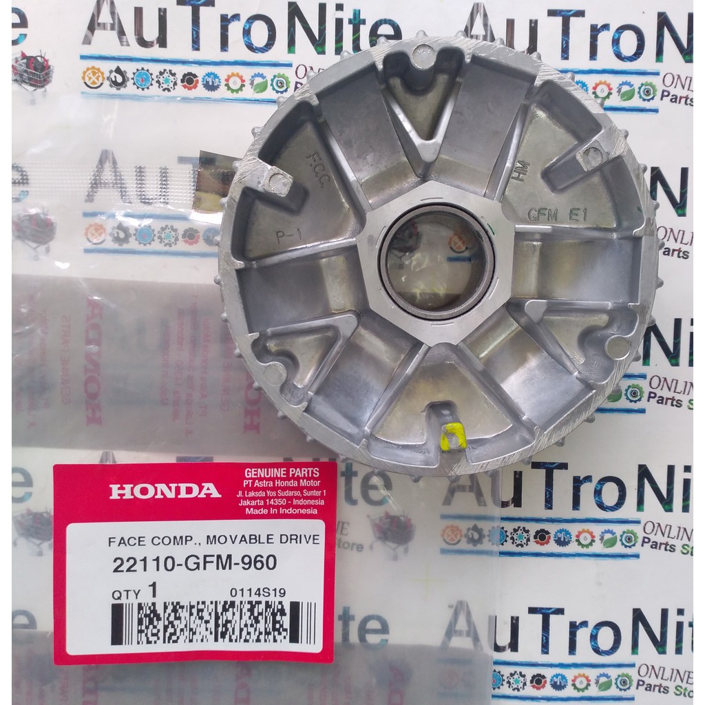 Jual Pulley Rumah Roller Face Comp Movable Drive 22110-GFM-960 Ori ...