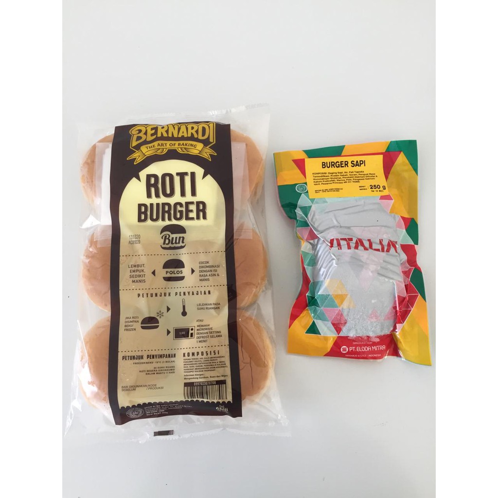 Jual Paket Roti Bernardi & Burger Vitalia | Shopee Indonesia