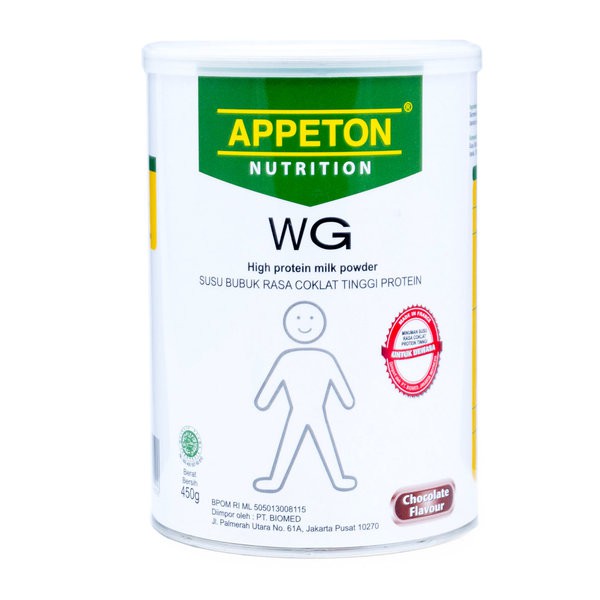 Jual APPETON WG Chocolate 400gr - Susu Tinggi Protein Penambah Berat ...