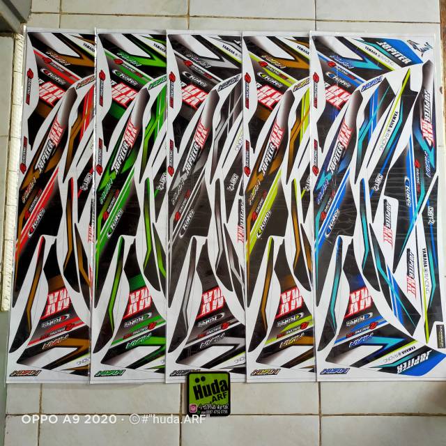 Jual Striping lis sticker variasi yamaha jupiter MX motif gradasi dirt ...