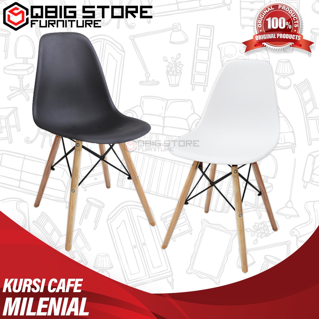 Jual Kursi Cafe Milenial Bangku Makan Minimalis Dining Chair | Shopee ...