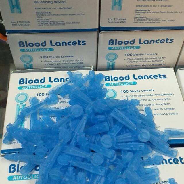 Jual Blood lancets 1 box isi 100 pcs/lancet onemed | Shopee Indonesia