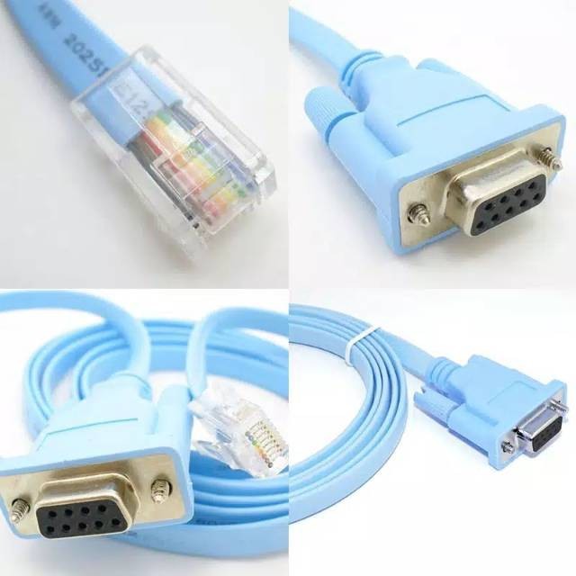 Jual KABEL CONSOLE CISCO RJ45 TO SERIAL FEMALE CABLE RJ45 TO DB9 FEMALE ...