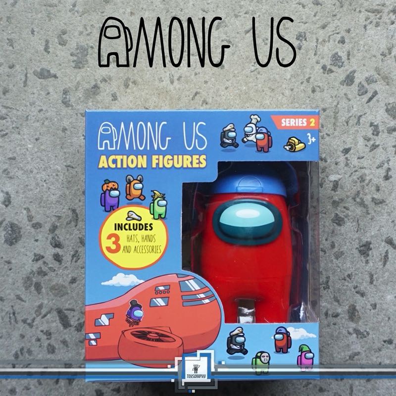 Jual Among Us Actiion Figure RED Crewmate Impostor Crew Mainan Toikido ...