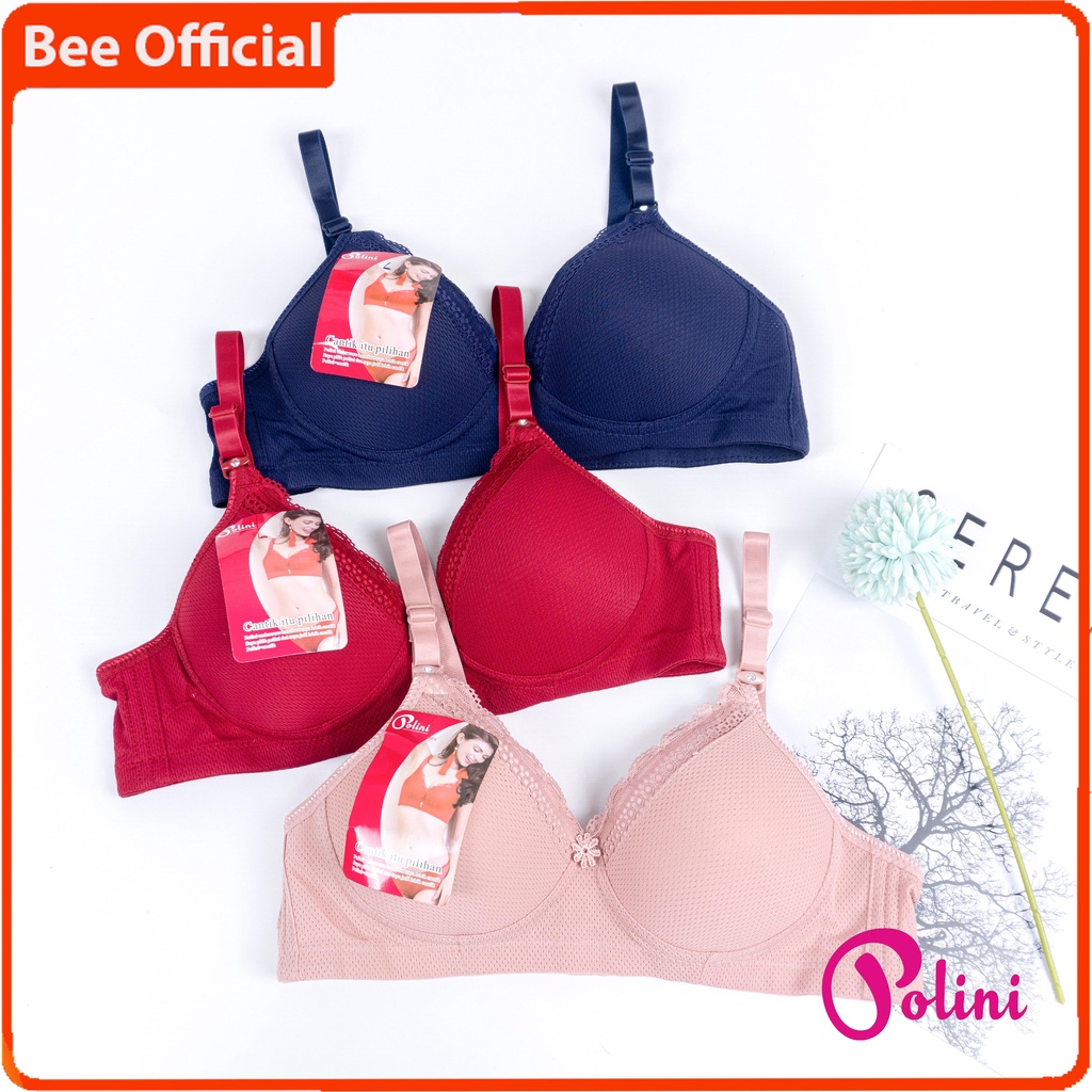Jual BEE - Bra Bh Wanita Push Up Cup A Tanpa Kawat Pakaian Dalam Wanita A12 Polini | Shopee ...