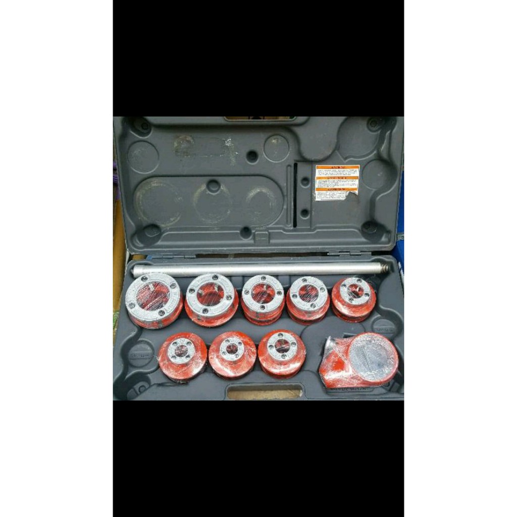 Jual (B2T)RIDGID Ratchet Die Stok Snai Set Alat Senai Drat Pipa Manual ...
