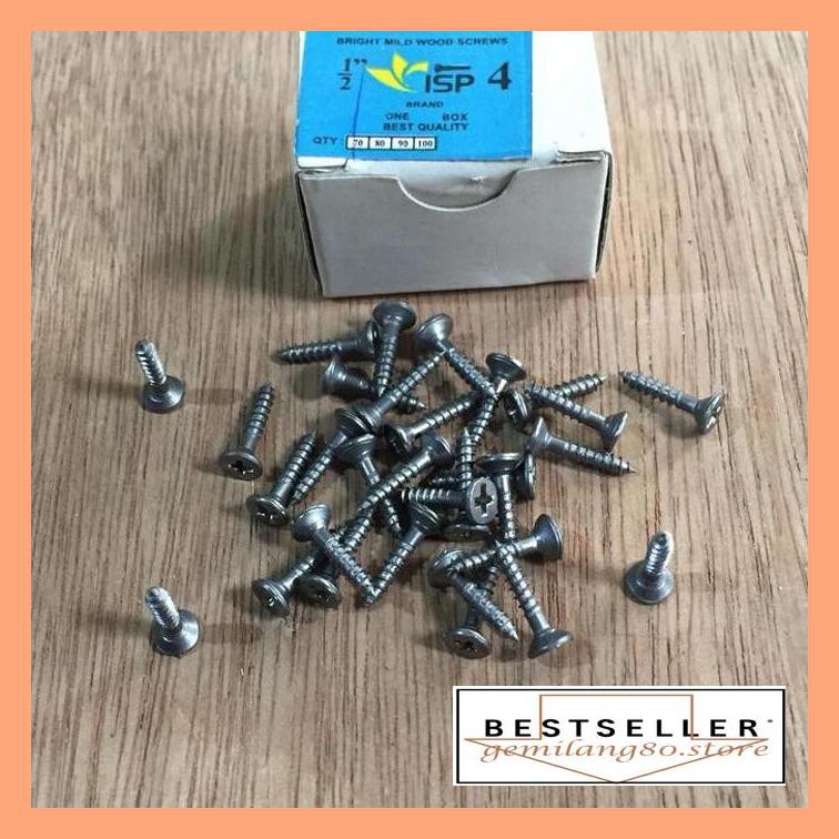 Jual Baut & Mur Tools- Sekrup Skrup Kayu 1/2 Inch Plus (+) Murah Kuat ...