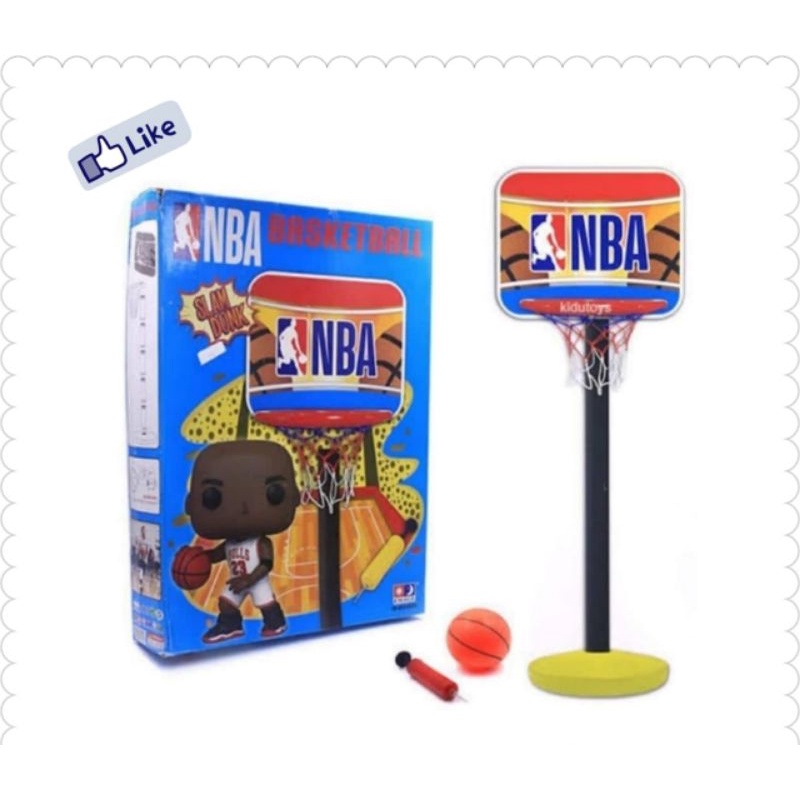 Jual Mainan edukasi basket untuk anak lengkap dengan tiang jaring dan ...