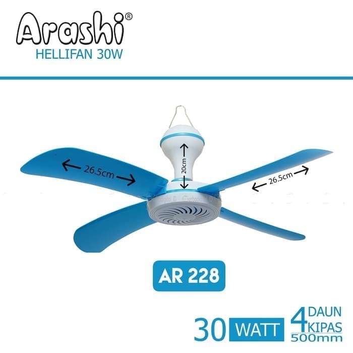Jual Kipas angin Atap plafon Ceiling Fan gantung 4 Baling langit ...
