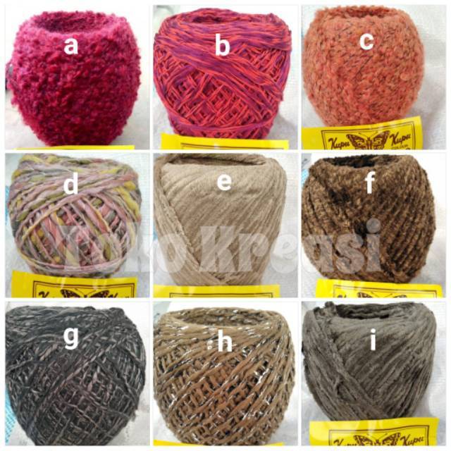 Jual Fancy yarn acrylic / benang handuk / benang rajut | Shopee Indonesia