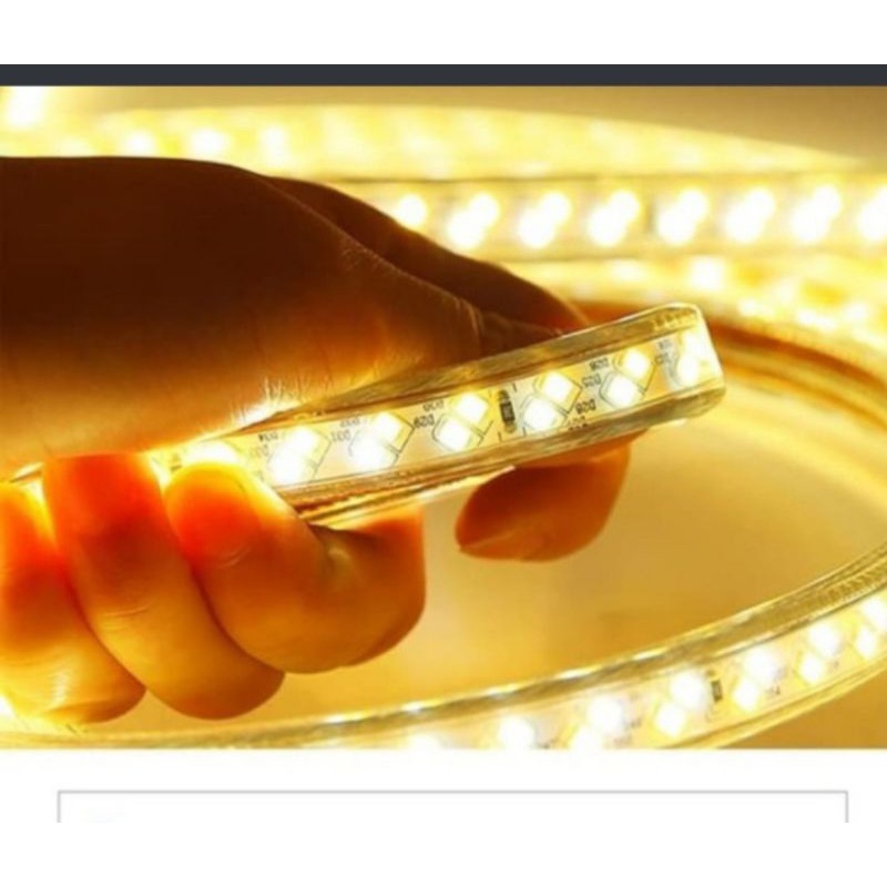 Jual lampu selang led strip 5730 2 baris lampu drop ceiling plafon ...