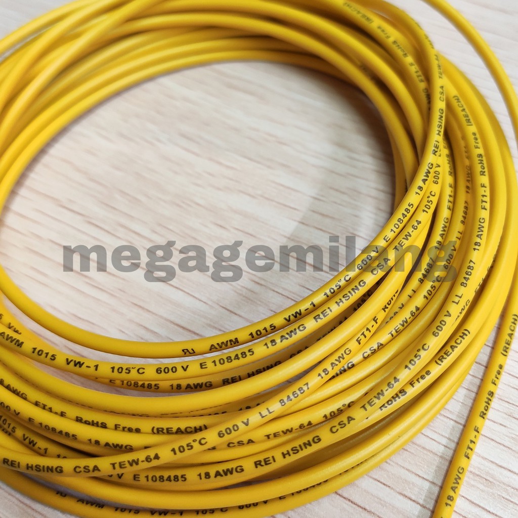Jual Kabel Awg 18 / Kabel 18 Awg ( harga meteran ) | Shopee Indonesia