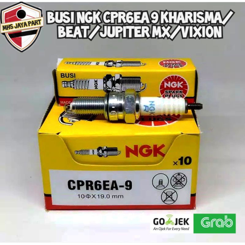Jual BUSI CPR6 NGK CPR6EA 9 KHARISMA BEAT JUPITER MX VIXION busi Ngk ...