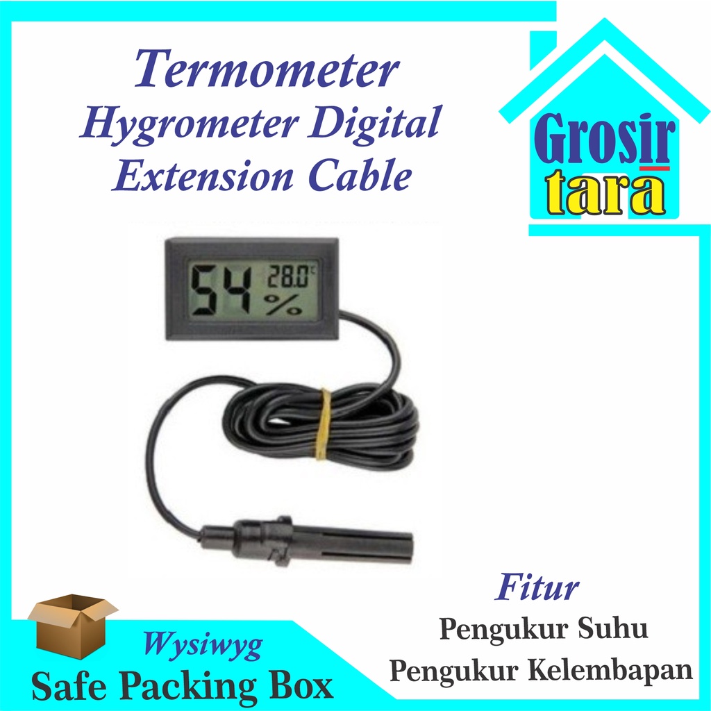 Jual Hygrometer Thermometer Humidity Probe Alat Ukur Suhu dan ...