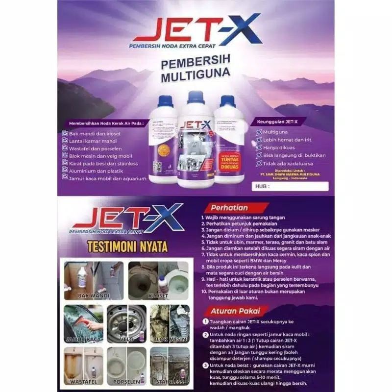 Jual JET-X Multiguna 500ml | Shopee Indonesia