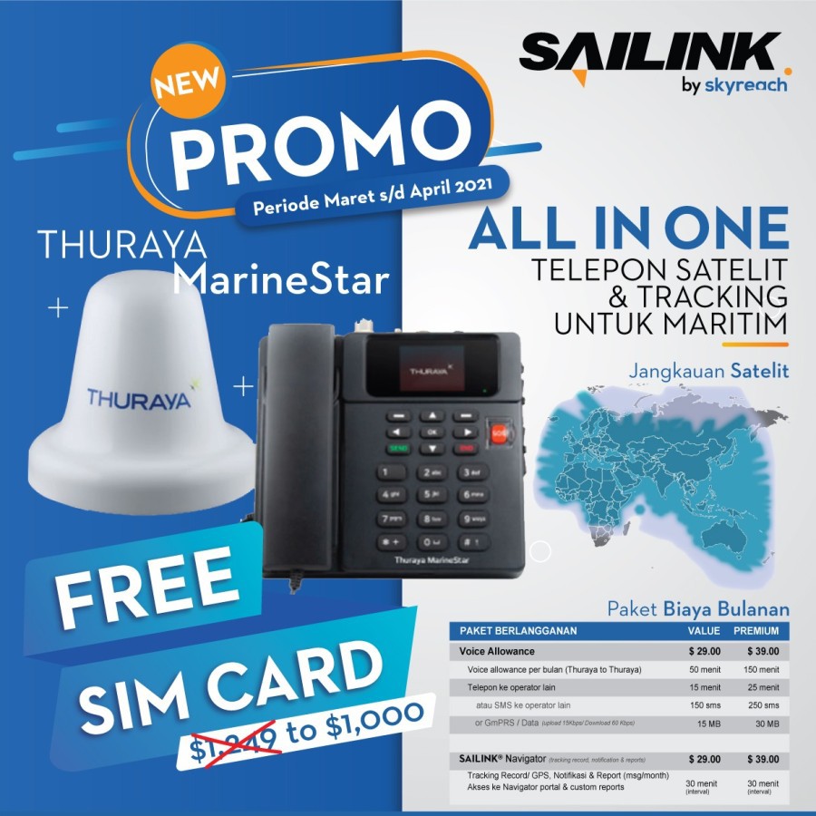 Jual Telepon Satelit Thuraya Marine Star untuk Kapal dan tracking GPS ...