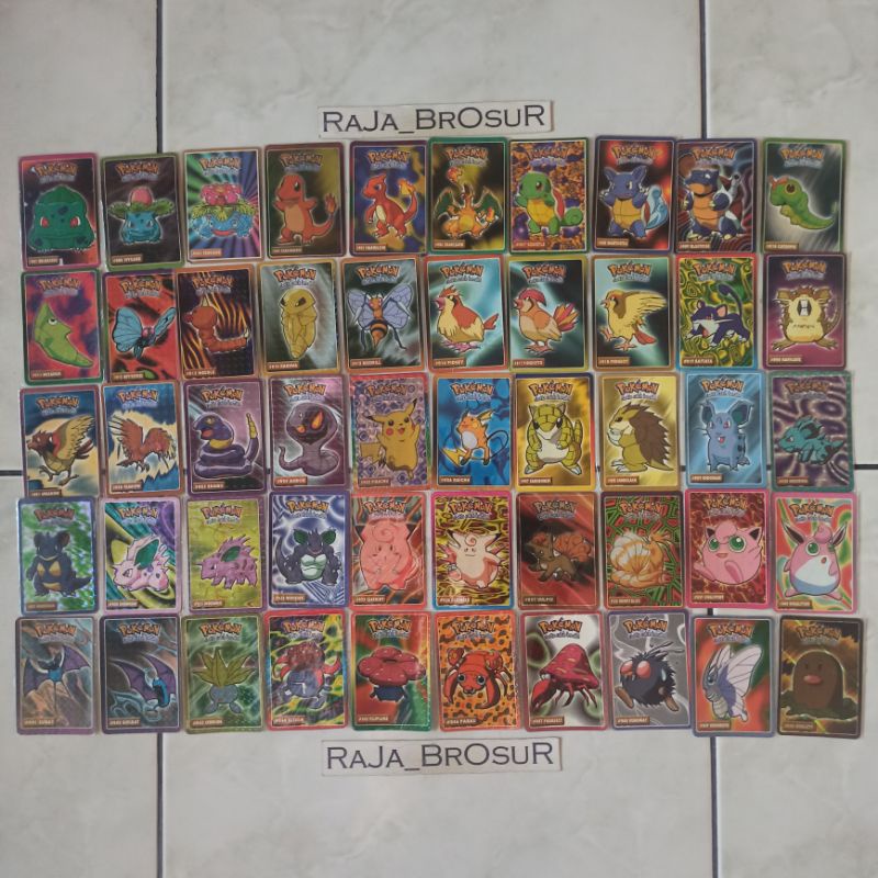 Jual Kartu Stiker Pokemon Card Cup Cup Pop CupCupPop Gen1 Kanto 1Set ...