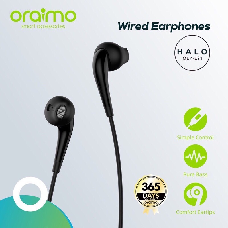 Jual Oraimo Headset / In-Ear / Handsfree dengan Mic Universal 3.5mm IOS ...