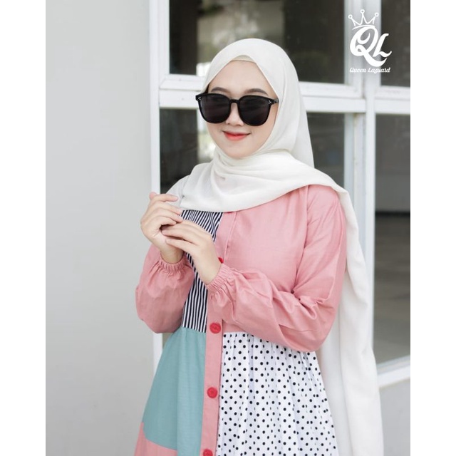 Jual Gamis Terbaru Remaja Wanita Simpel dress Terbaru bahan sigaret ...