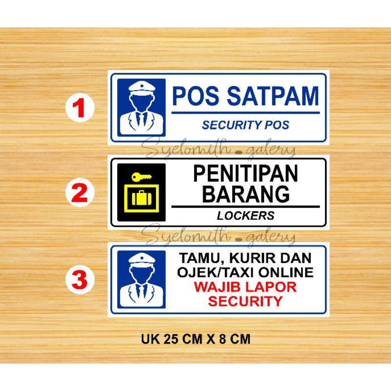 Jual STIKER POS SATPAM - STIKER PENITIPAN BARANG - STIKER WAJIB LAPOR ...