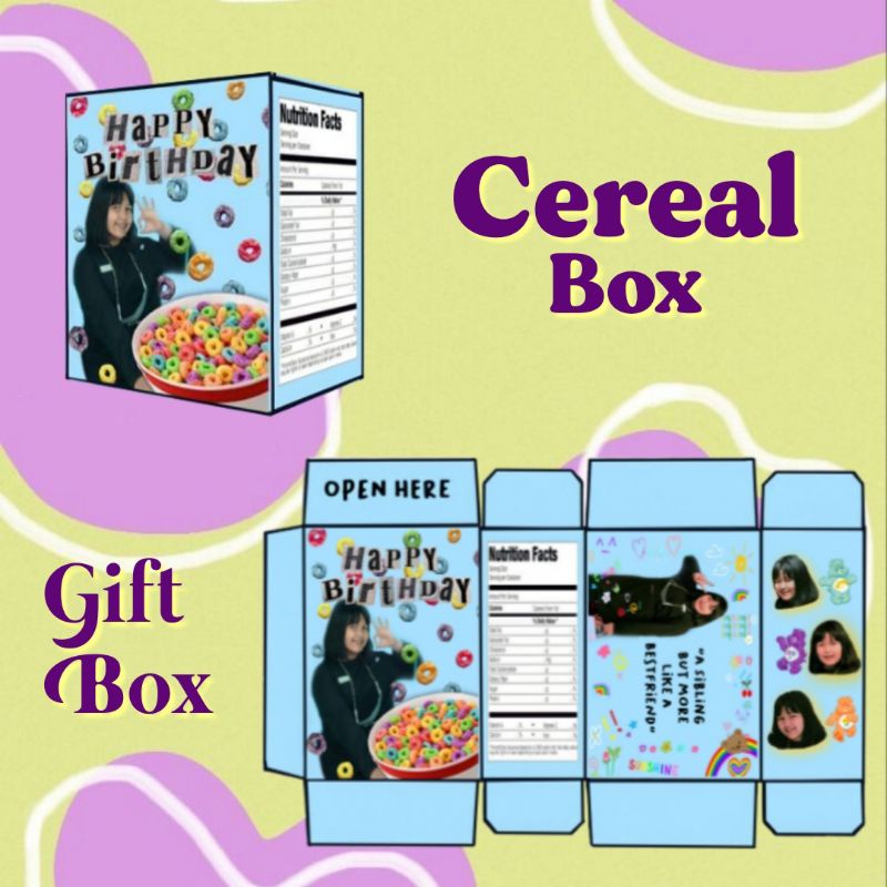 Jual Gift Kit Box Cereal Box Custom | Shopee Indonesia