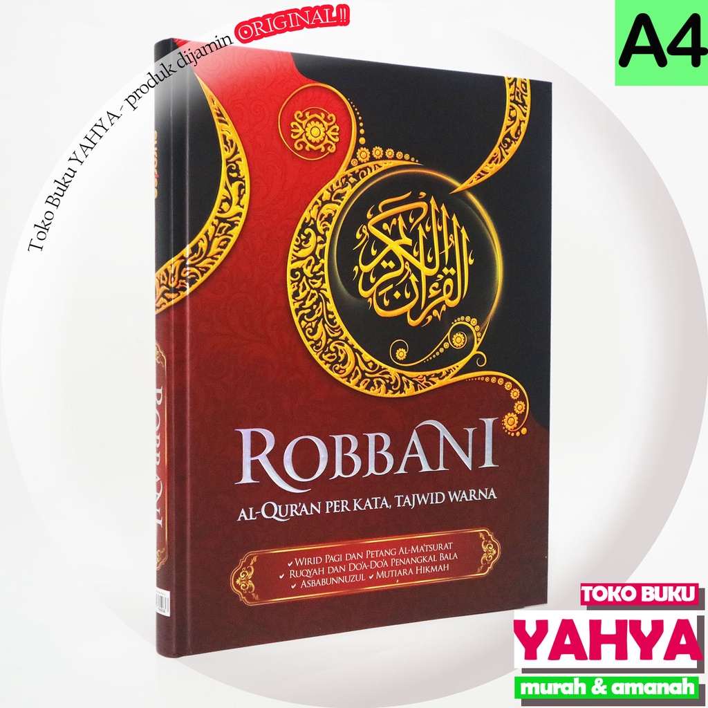 Jual BISA CETAK NAMA - Al Quran ROBBANI A4 Tafsir Perkata Plus Tajwid ...