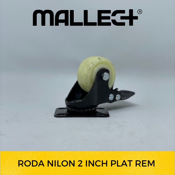 Jual Roda Nilon 2 Inch Plat Rem / Roda Etalase / Roda Troli / Roda ...
