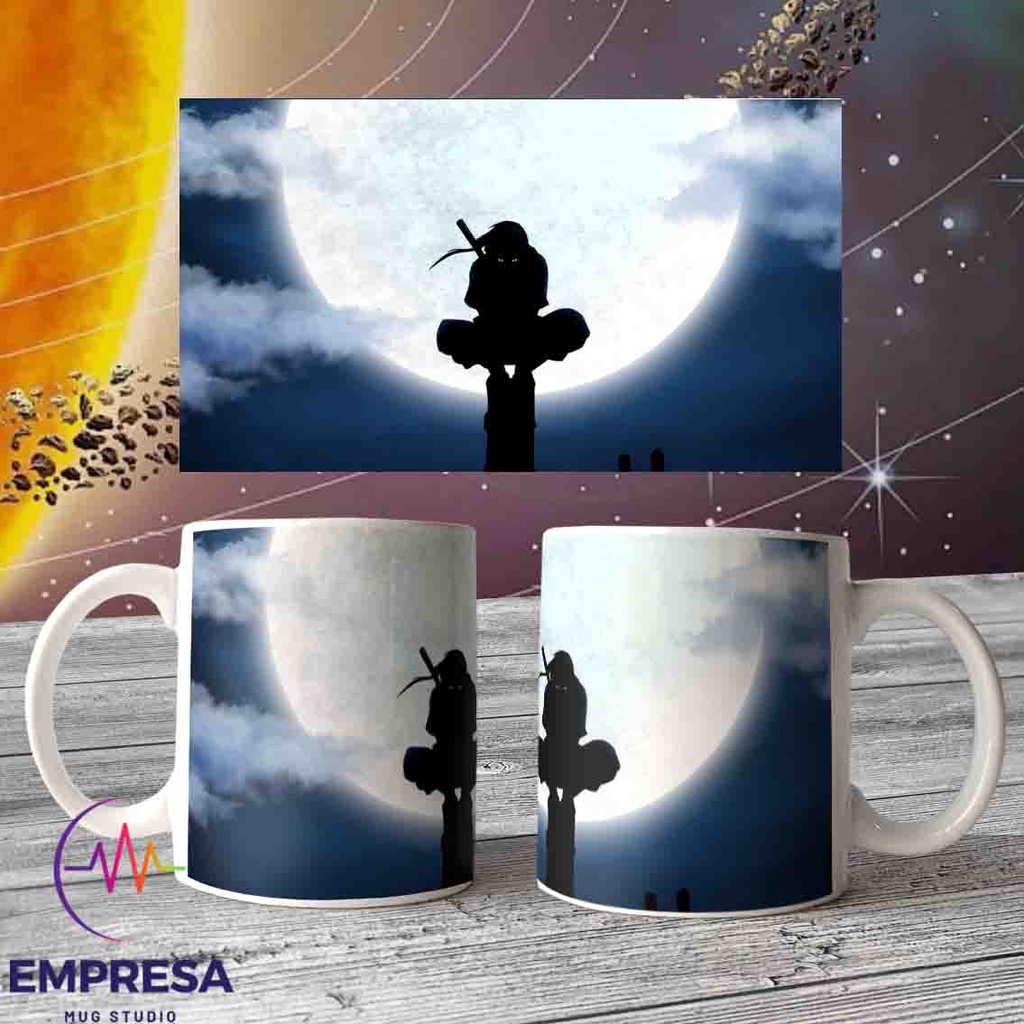 Jual Coffee Mug Uchiha Itachi Illustration Naruto Shippuuden | Shopee ...