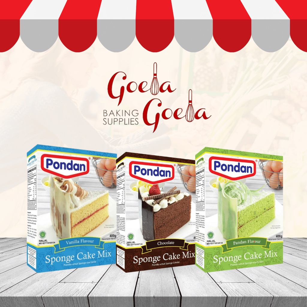 Jual Tepung Sponge Cake Pondan 400 gr | Shopee Indonesia