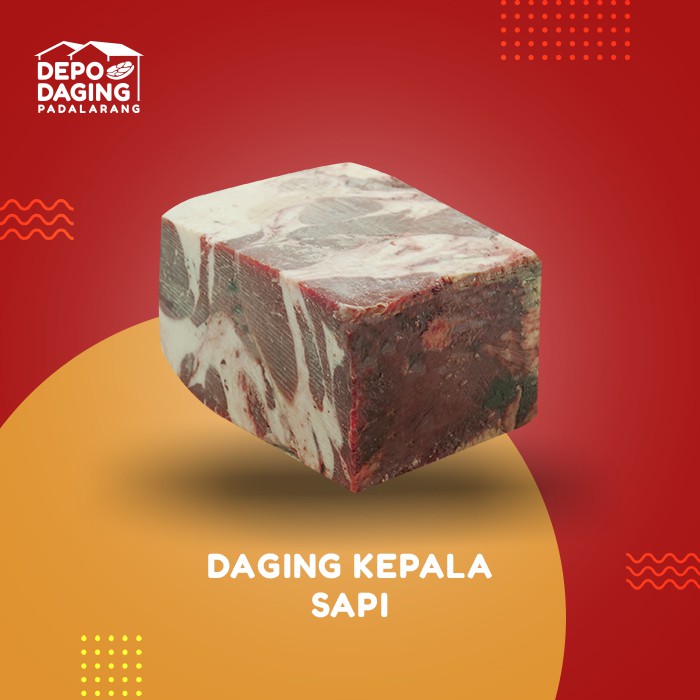 Jual Daging Kepala Sapi - Beef Head Meat (berlemak) - 1 kg - Frozen ...