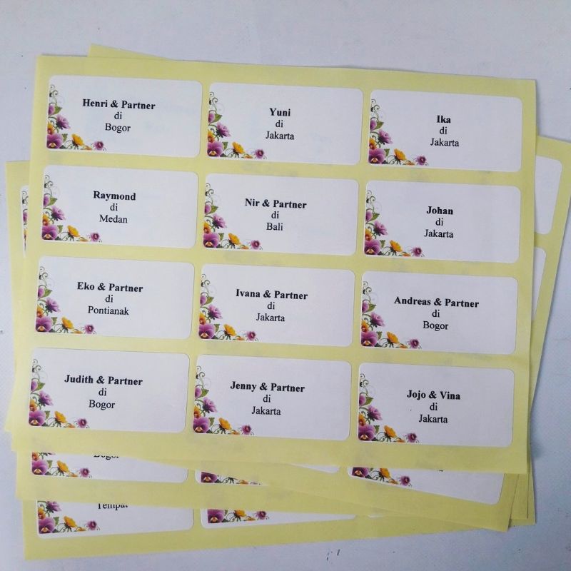 Jual cetak label nama | Shopee Indonesia
