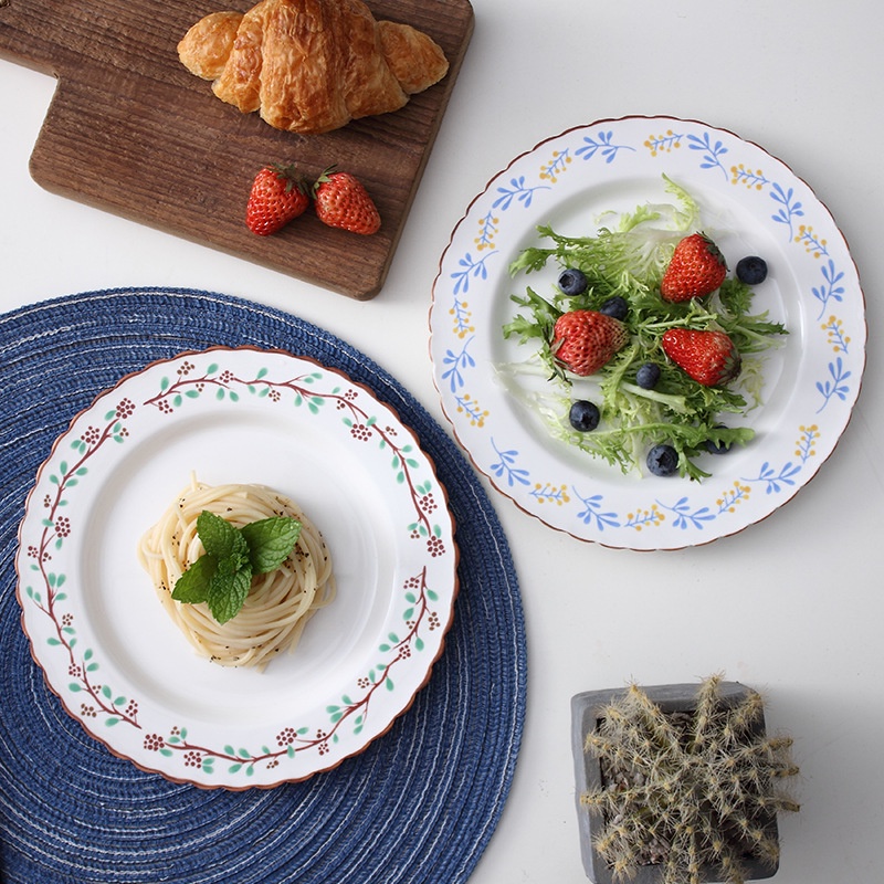 Jual Mistletoe Aesthetic Plate / Korean Cafe Plate / Piring Keramik ...