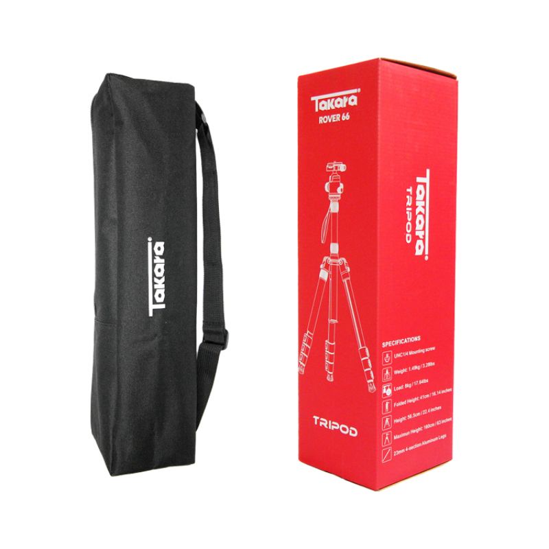 Jual Takara Rover 66 Compact 2 in 1 Traveller Tripod Monopod Kit ...