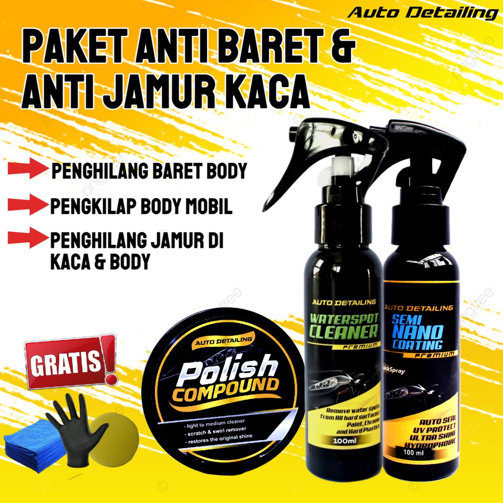 Jual Paket Pembersih Jamur Body Mobil Compound Penghilang Baret ...