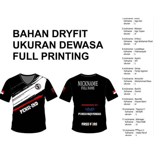 Jual Custom Baju Komunitas, Bikin baju Komunitas, Club, Organisasi ...
