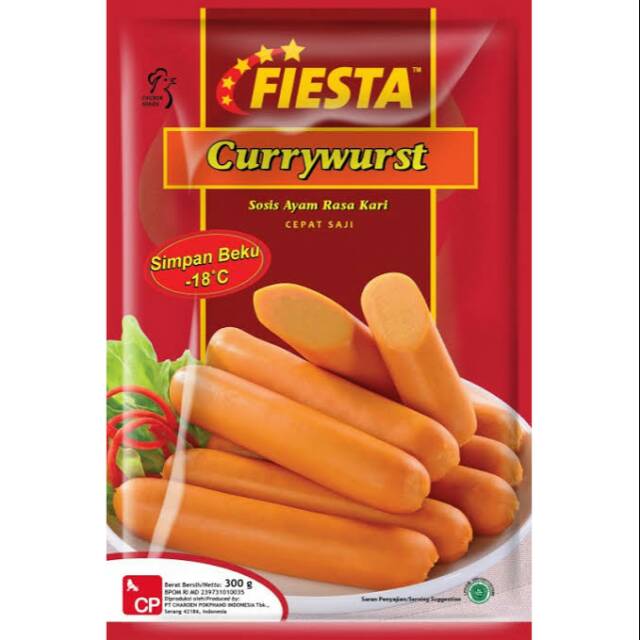 Jual FIESTA Sosis Currywurst 300gr - Rasa Kari | Shopee Indonesia