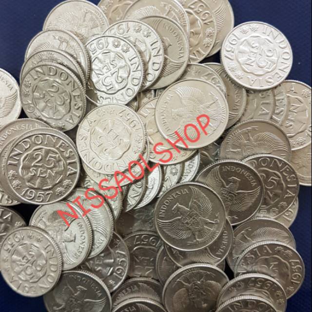 Jual UP130 KOIN KUNO 25 SEN GARUDA TH 1955/1957/UANGLAMA/UANGKOLEKSI ...