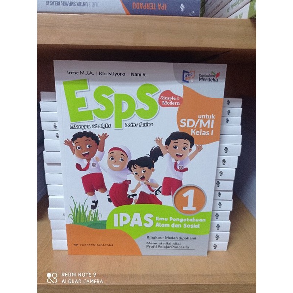 Jual OBRAL Buku SD ESPS IPAS Kelas 1 SD / MI Kurikulum Merdeka Erlangga | Shopee Indonesia