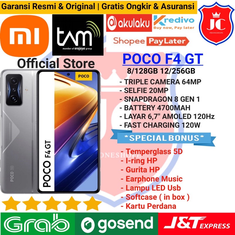 Jual XIAOMI POCO F4 GT RAM 12/256GB GARANSI RESMI TAM - BONUS | Shopee Indonesia