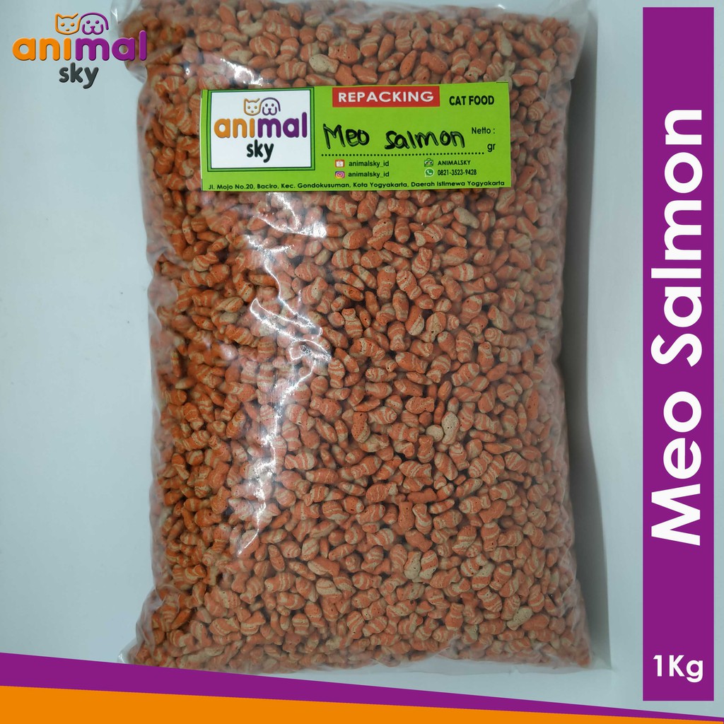Jual Makanan Kucing Meo / Meo Salmon 1kg / Cat Food / Repack 1kg ...